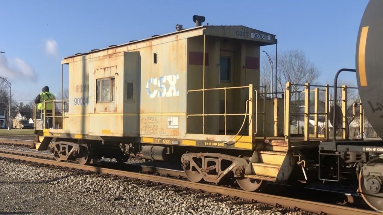 Railroad Switching With Caboose On Industrial Beer Spur! Platform Transfer Caboose CSX Local ...