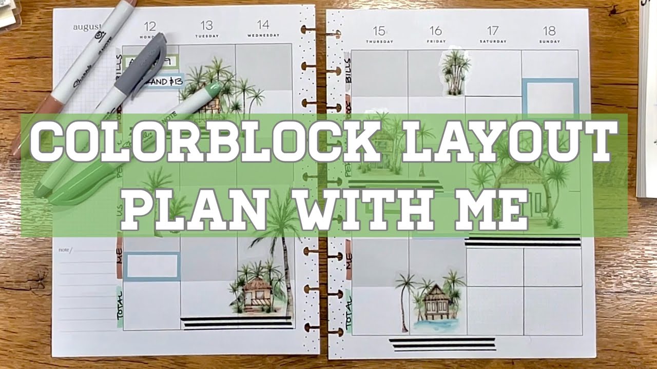 I use the color block layout to track my - YouTube