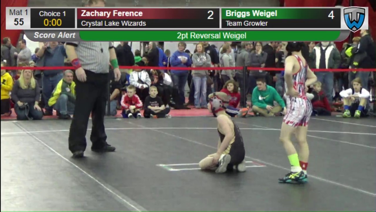 55 Zachary Ference Crystal Lake Wizards vs Briggs Weigel Team Growler ...