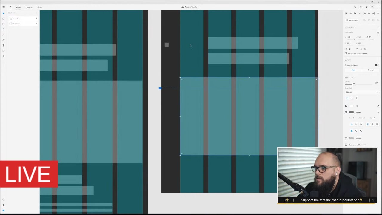 🔴 Live: Exploring Grids For A Personal Website // Work With Me - YouTube