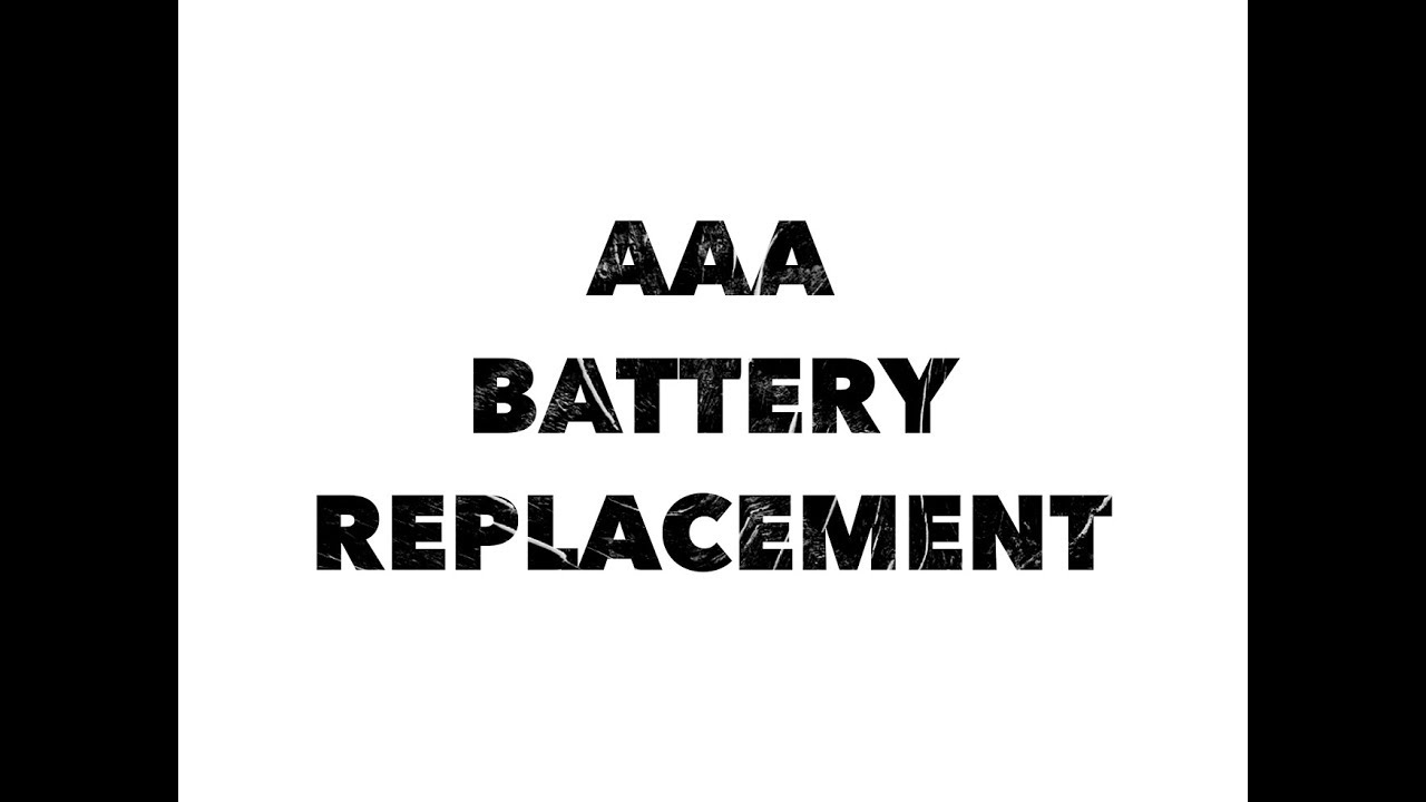 aaa battery replacement - YouTube