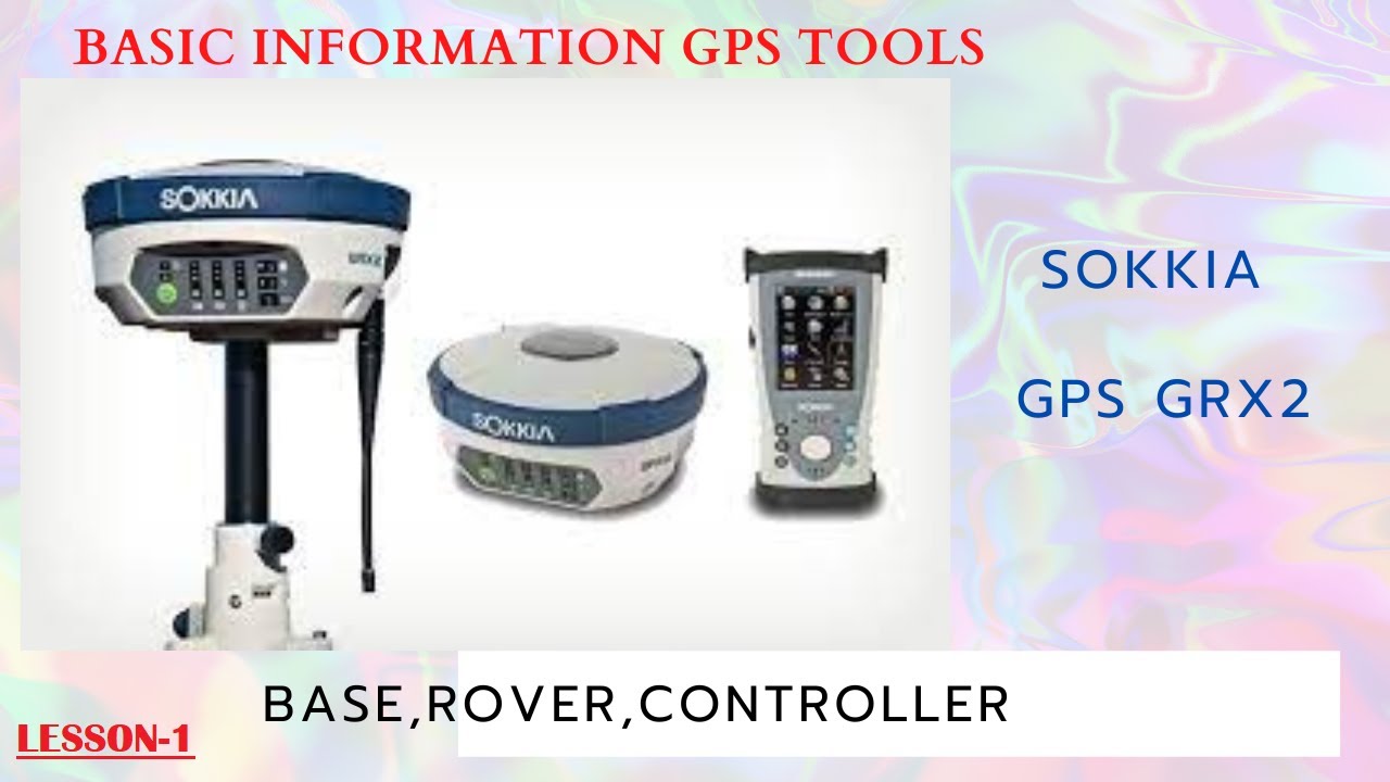 Basic tools of sokkia gps grx2 - YouTube