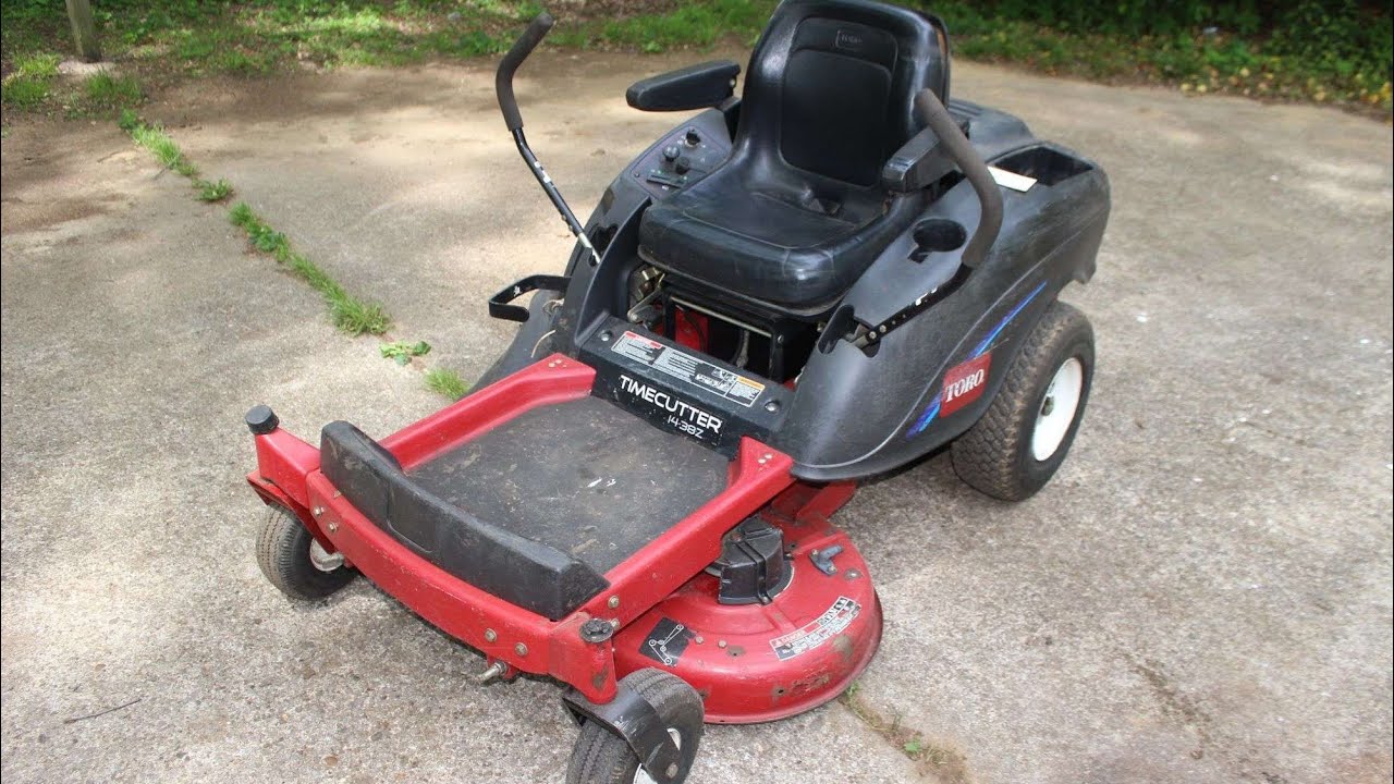 Toro Time Cutter 14-38Z Zero Turn Lawn Mower - YouTube