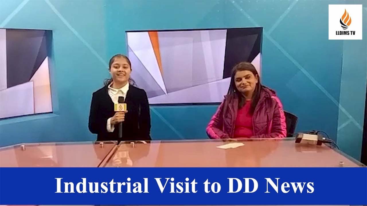 DD News Anchor gives these tips to LLDIMS students - YouTube