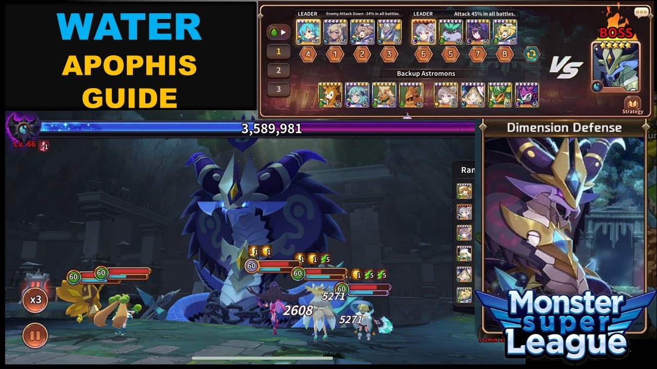 Water Apophis Guide - Monster Super League - YouTube