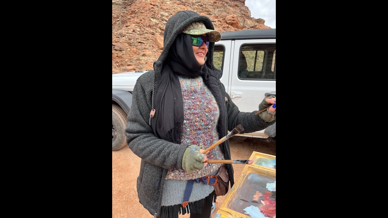 Painting in Moab, Utah in February - YouTube