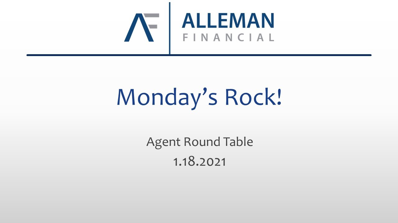 MONDAYS ROCK AGENT ROUND TABLE 1 18 2021 - YouTube