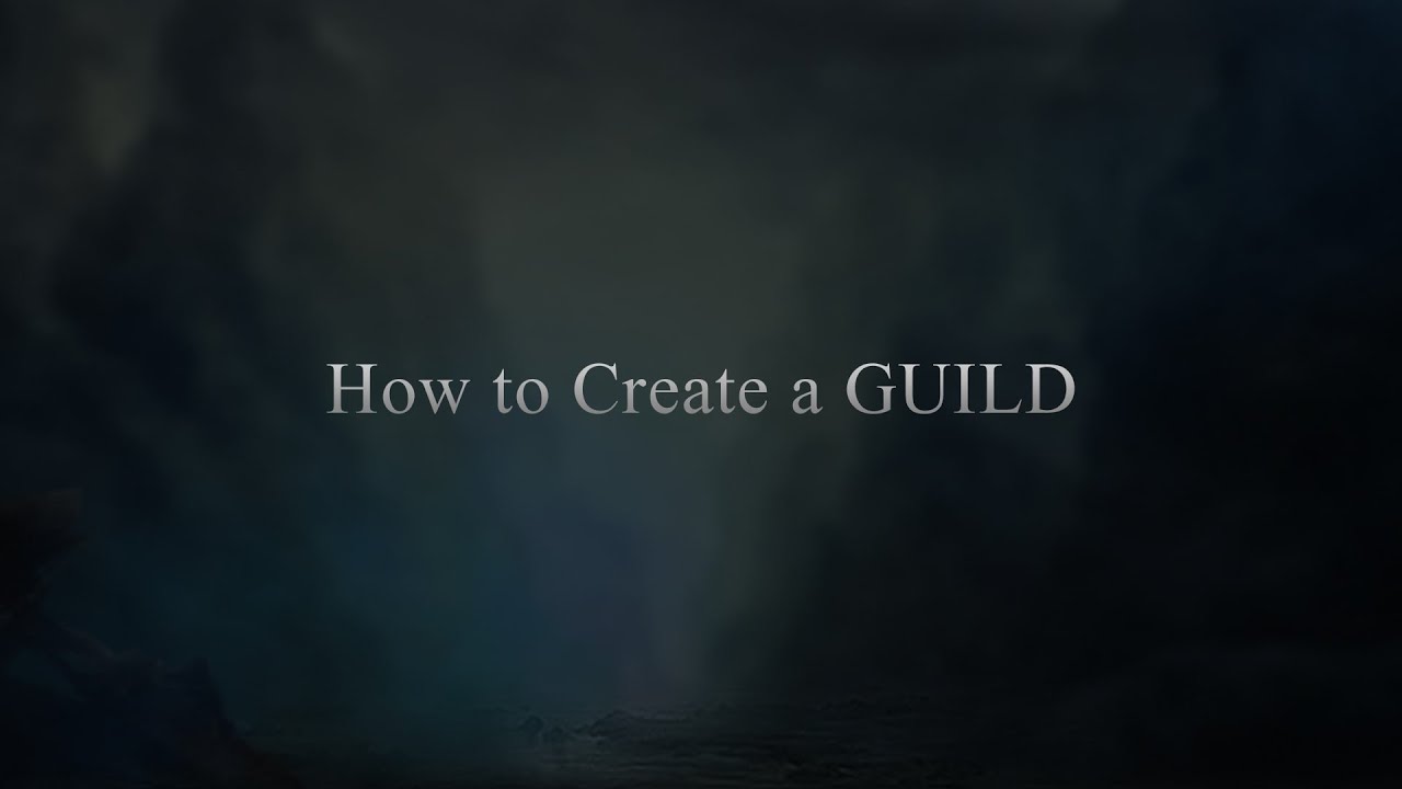 How to Create a GUILD - YouTube