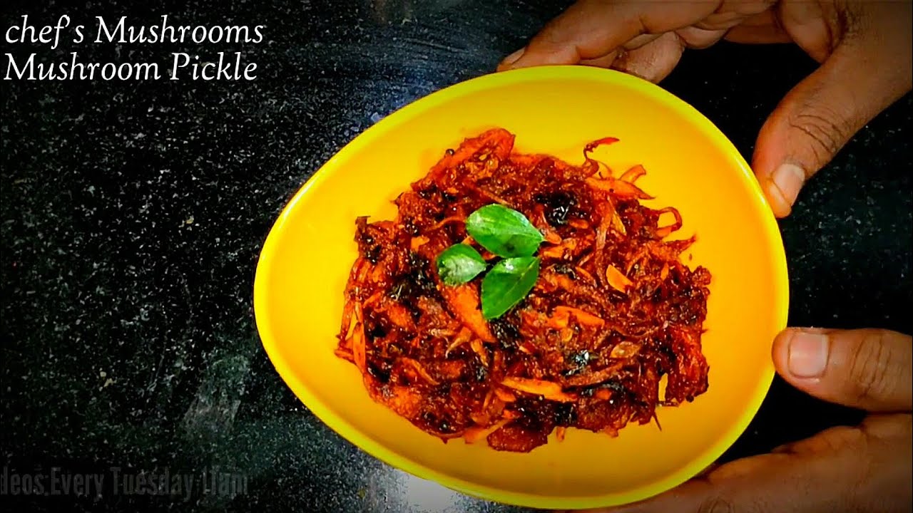 5 Minutes Mushroom Pickle | Mushroom Achar | Koon Achar | Easy Pickle ...
