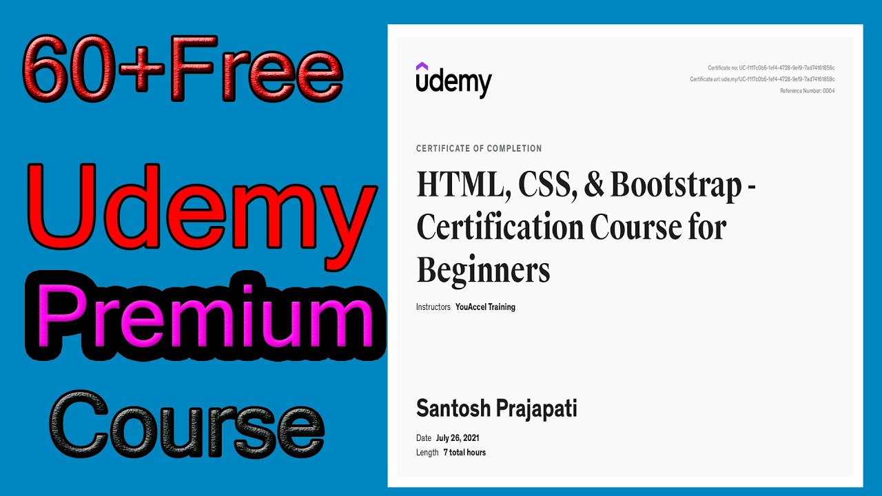 Udemy Free Courses With Free Certificate |Udemy Learn Advanced Skills |#santoshdigital - YouTube