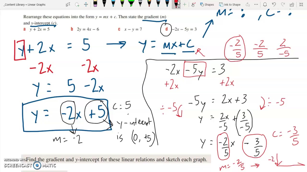 Rearrange Into Y mx c Form YouTube rearrange-into-y-mx-c-form-youtube