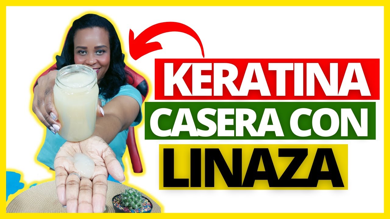 KERATINA CASERA Para ALISAR El CABELLO PERMANENTE Con Linaza - YouTube