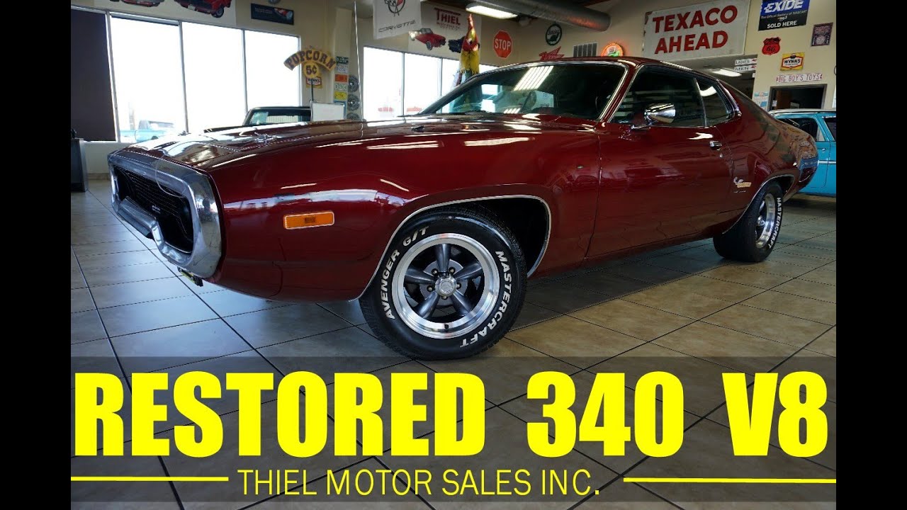 RESTORED 1972 PLYMOUTH ROADRUNNER 340 V8 AUTOMATIC FOR SALE @ WWW ...