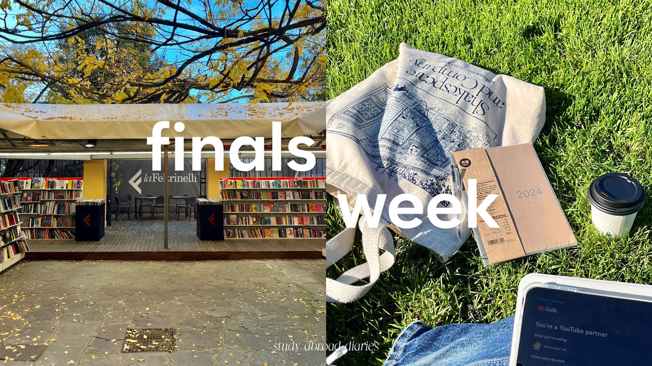 study abroad diaries 💻 finals week, studying at the library, self ...