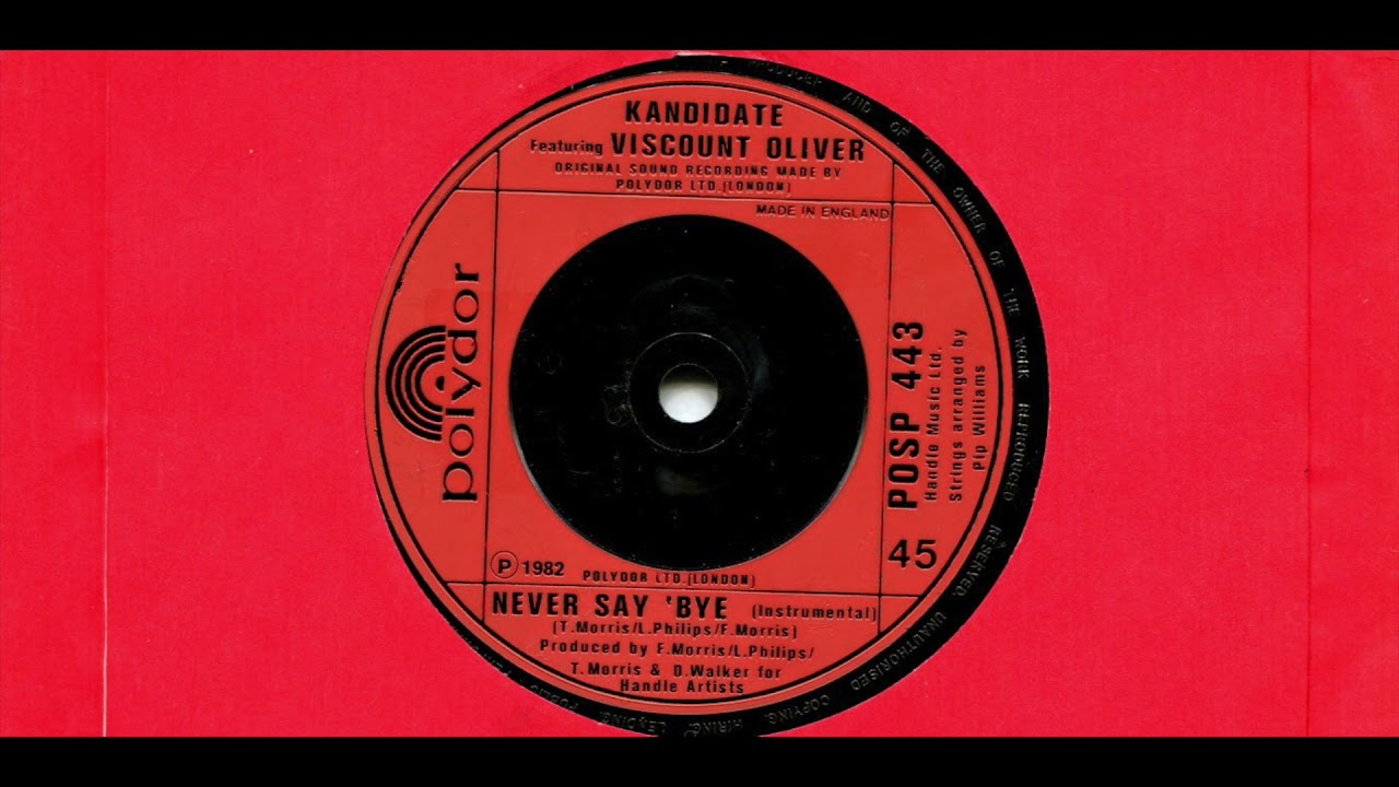 Kandidate Featuring Viscount Oliver Never Say Bye Instrumental