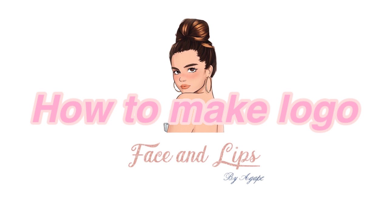 How to make simple aesthetic logo for business - YouTube