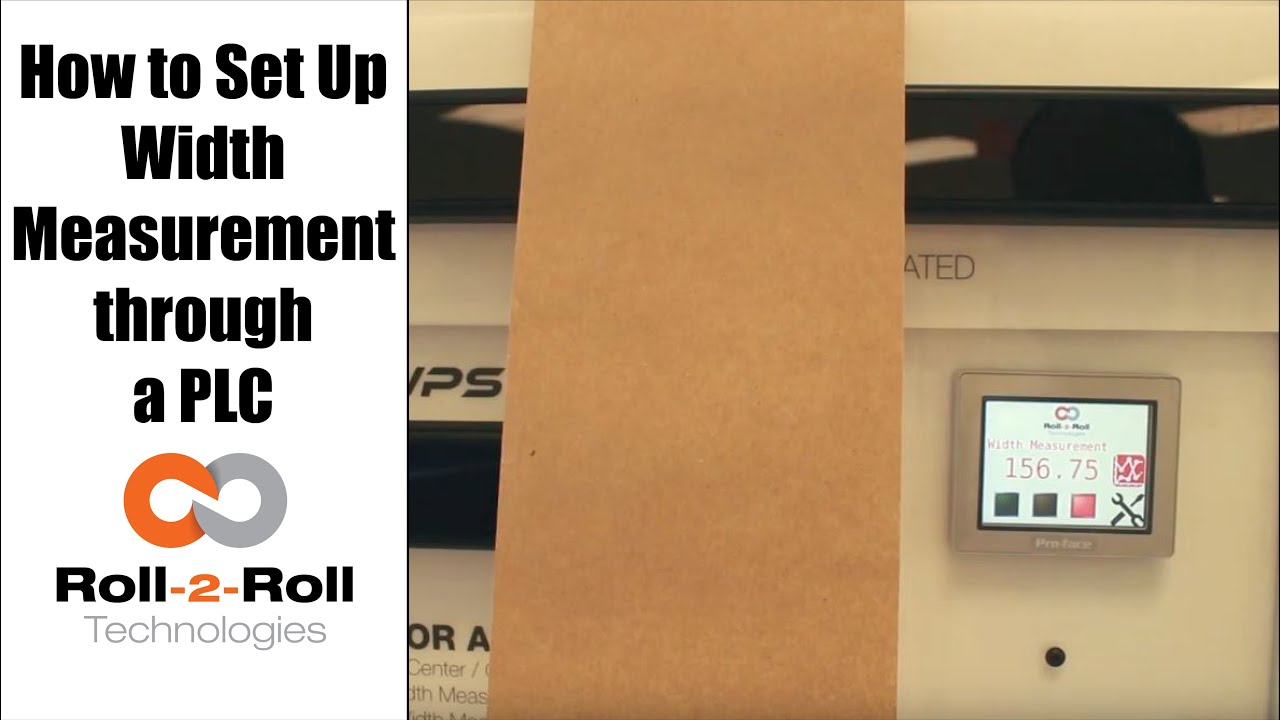 How to Set Up Web Width Measurement through a PLC - YouTube