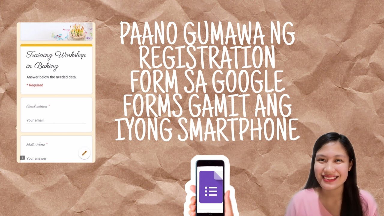 PAANO GUMAWA NG REGISTRATION FORM SA GOOGLE FORM GAMIT ANG IYONG ...