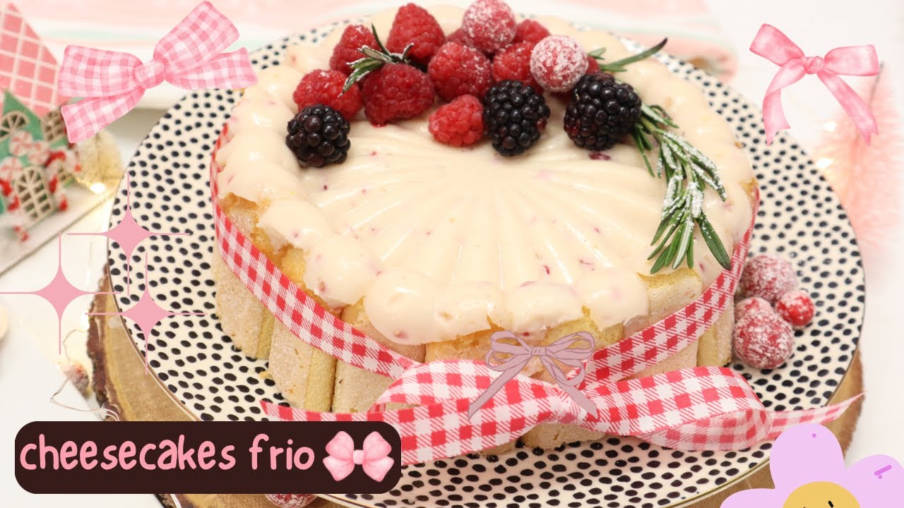 COMO HACER CHEESECAKE FRÍO DE RASPBERRY SIN HORNO / COQUETTE 🌸🎀 - YouTube