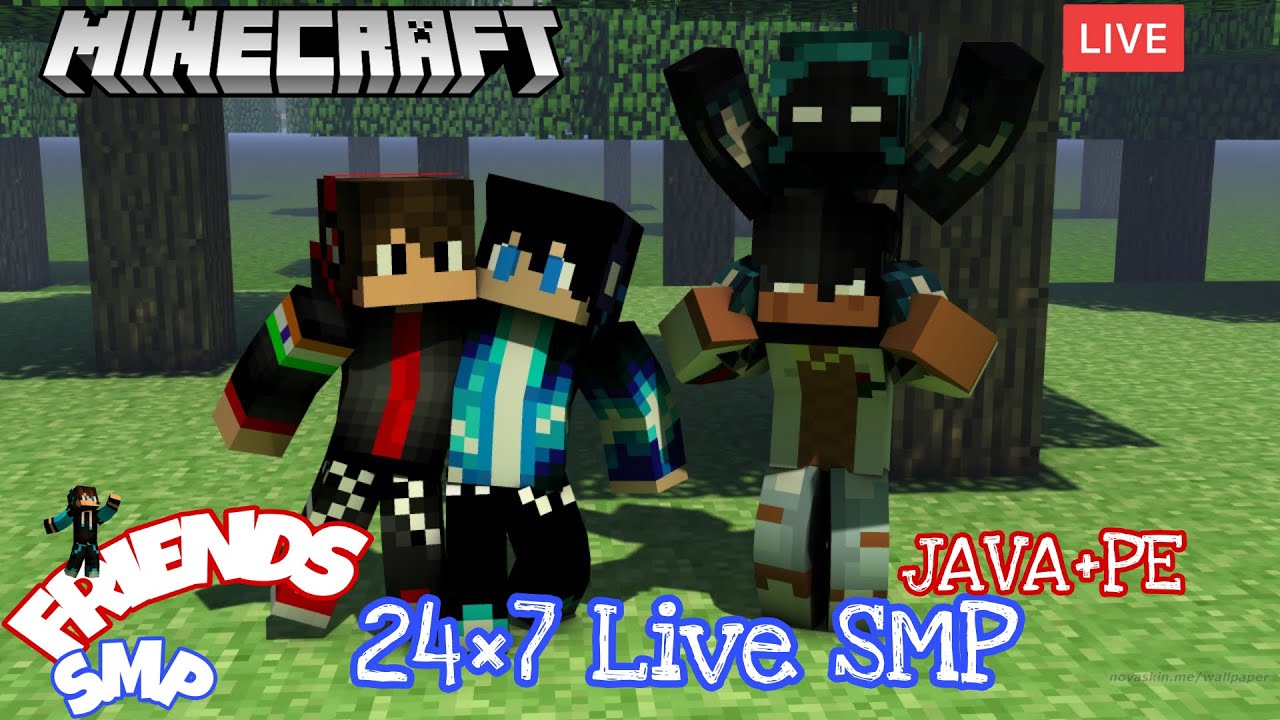 Today Only Minecraft 😎😎 Friends Smp 24×7 Live Server - YouTube