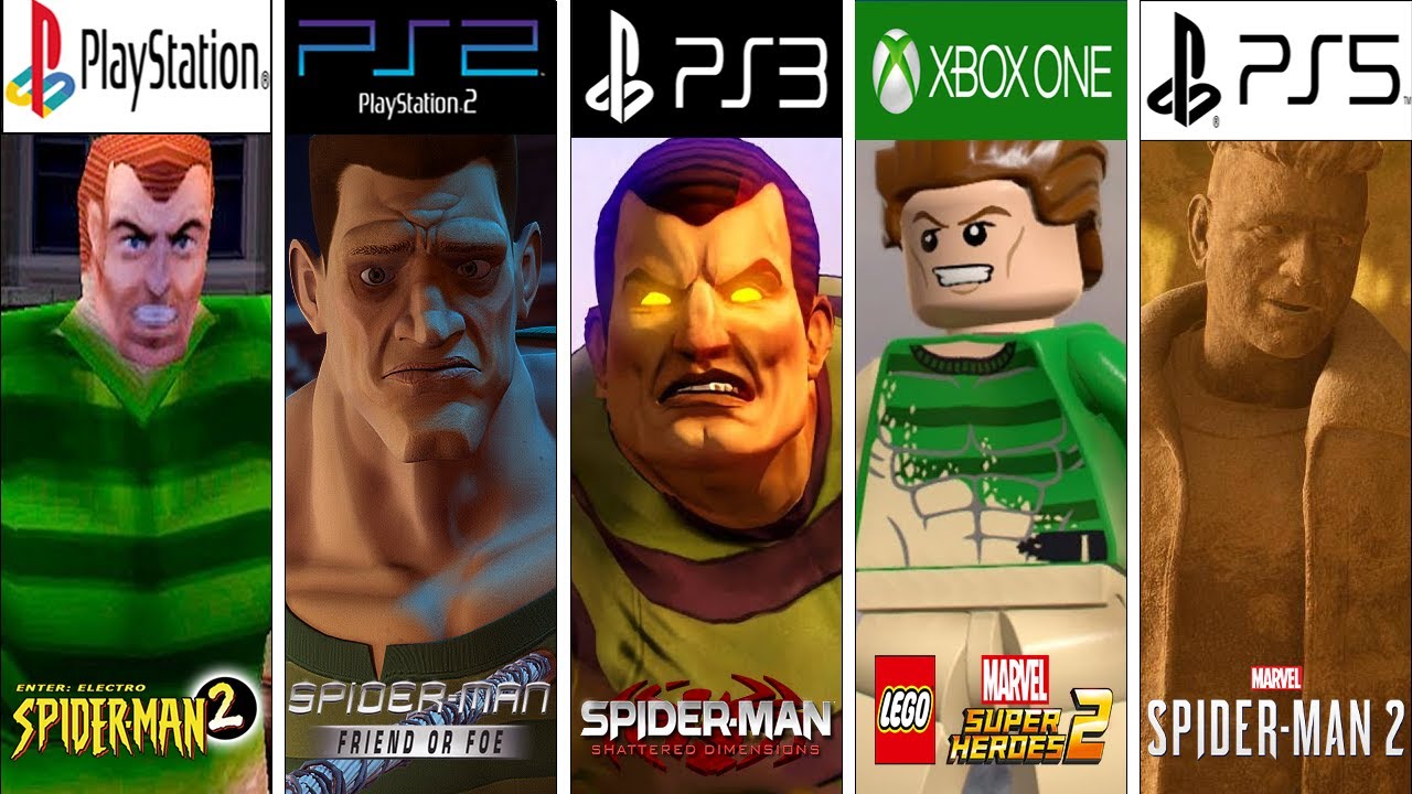 Evolution of Sandman in Spider-Man Games 1984 - 2023#gamehistory # ...