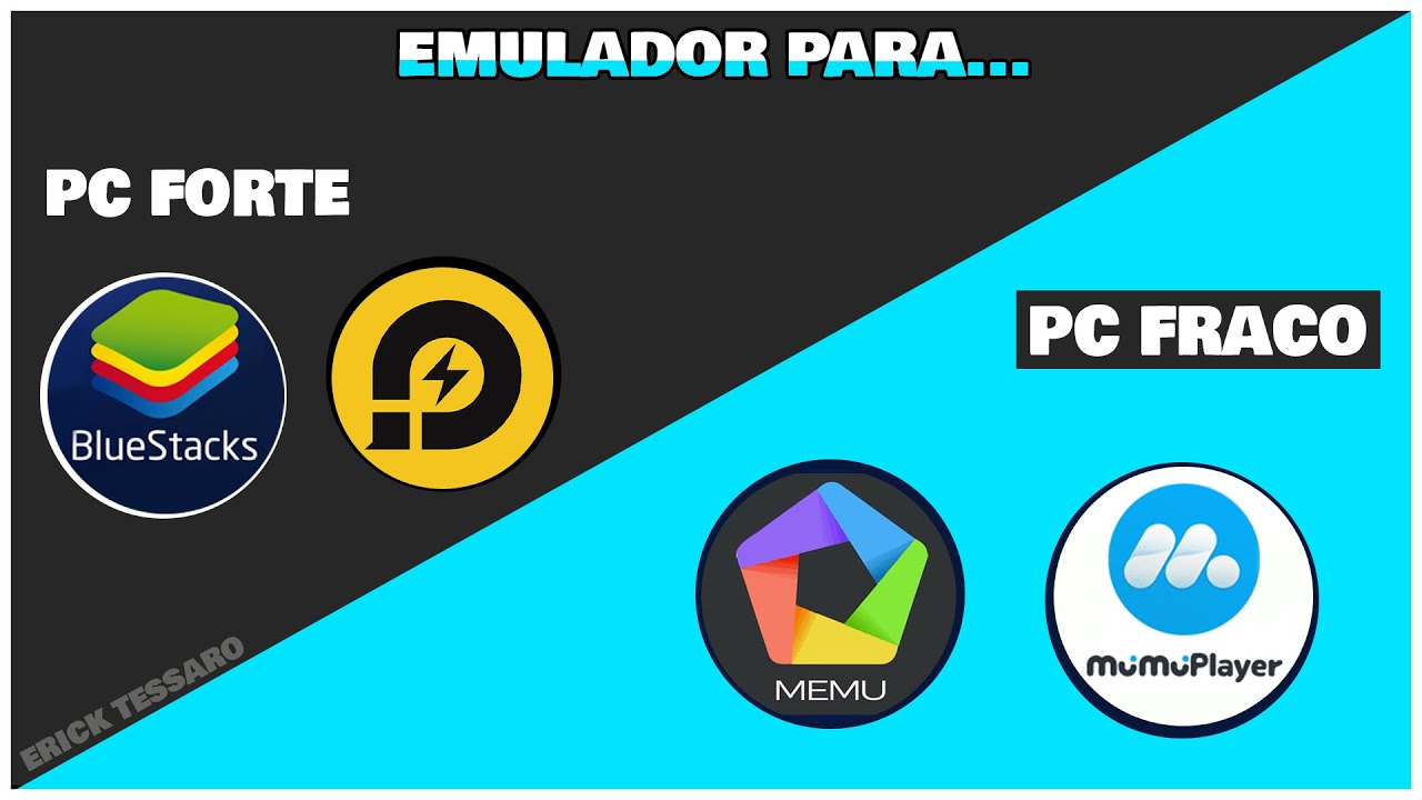 EMULADOR PARA PC FORTE E FRACO MINHA OPINIÃO - YouTube