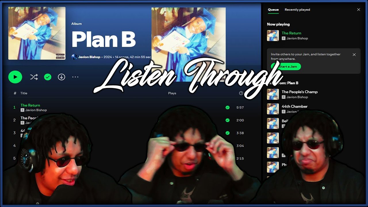 @JAVIONBISHOP: PLAN B - Album Listen Through!!! - YouTube