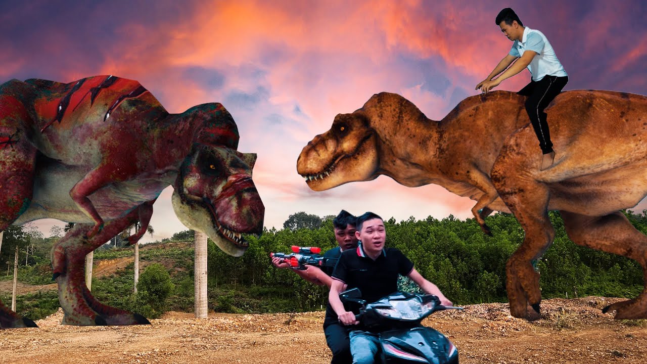 Most REALISTIC T-Rex Chase | Dinosaurs Attack Video | Jurassic World ...