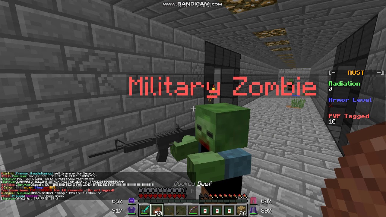 Rust V2 Killing Kill Bot in Militarty Vault #4 - YouTube