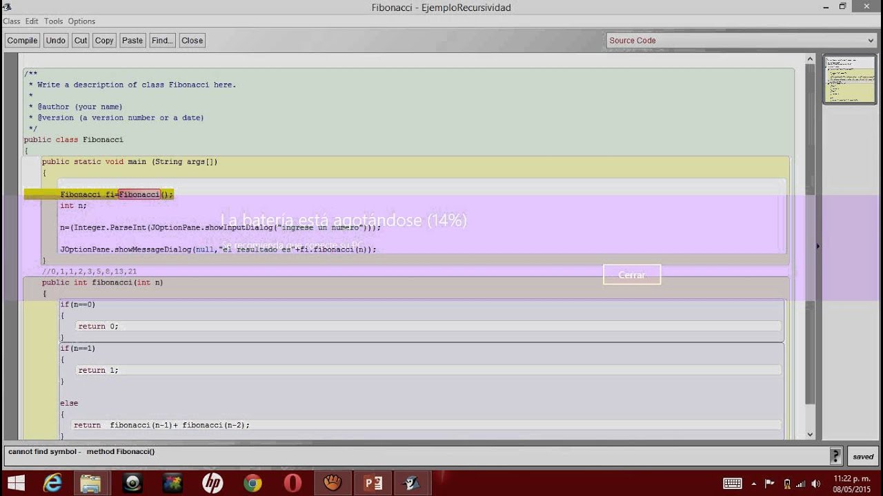 Recursividad en java - YouTube