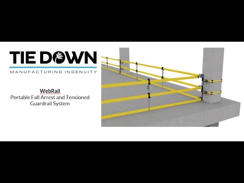 WebRail Portable Fall Arrest and Tensioned Guardrail System - YouTube