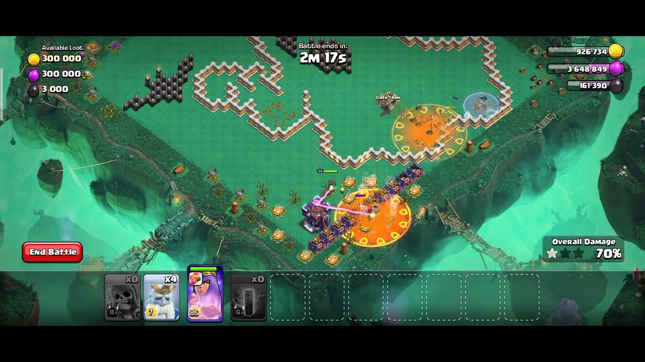 practice match with easy attack|#clashofclans |#attack ...