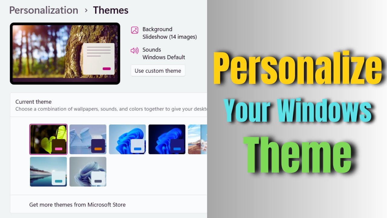 How to Use Windows Themes to Personalize Your PC - Step-by-Step Guide 🎨 ...