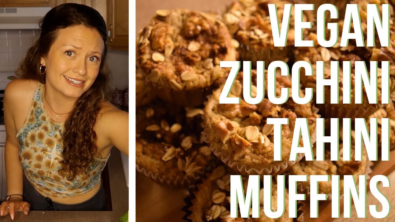 BAKE WITH ME! | Delicious Zucchini Tahini Muffins | Vegan Baking - YouTube