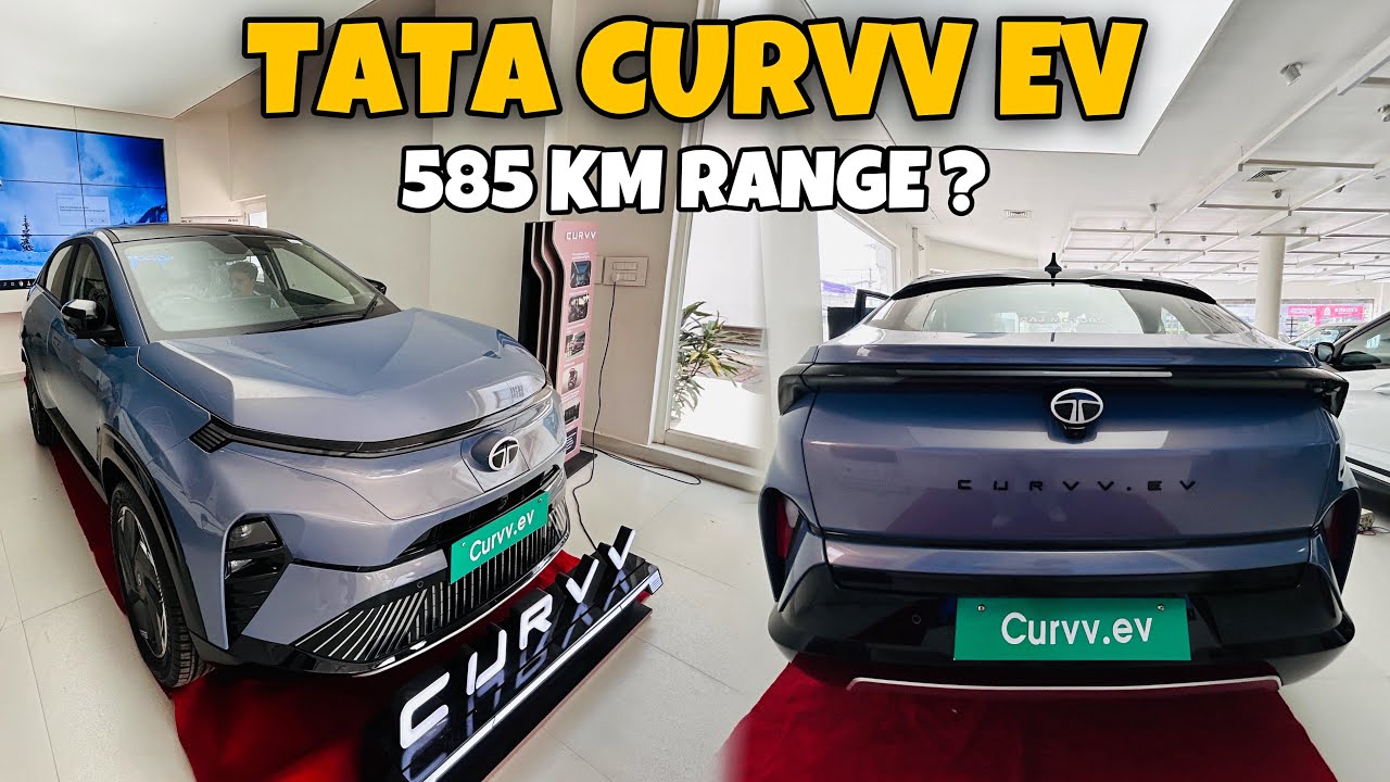 2024 Tata Curvv EV detailed showroom walk-around Review | Best electric ...