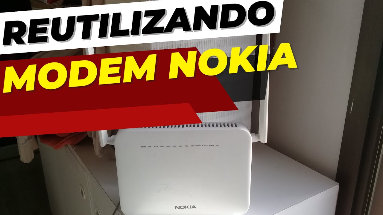 Modem Nokia G-1425G-A sendo reutilizado - YouTube