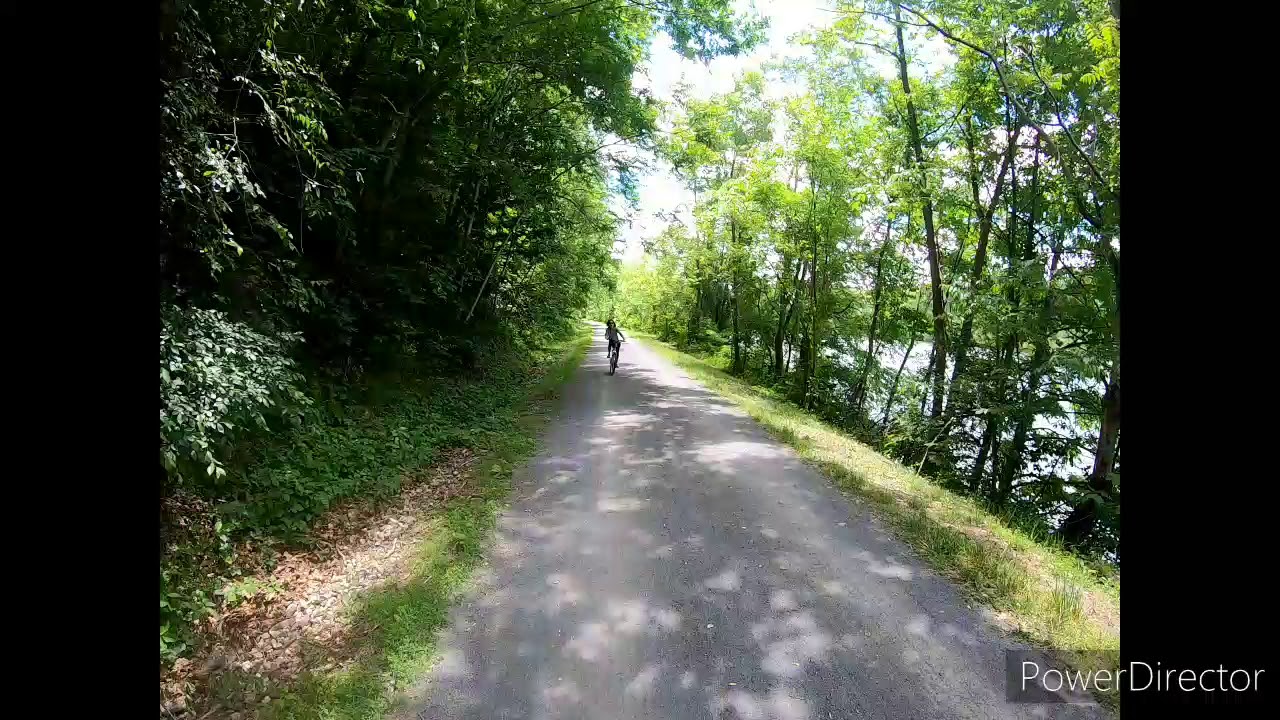 Beautiful day to ride bike, sunny day @Caperton trail West Virginia ...