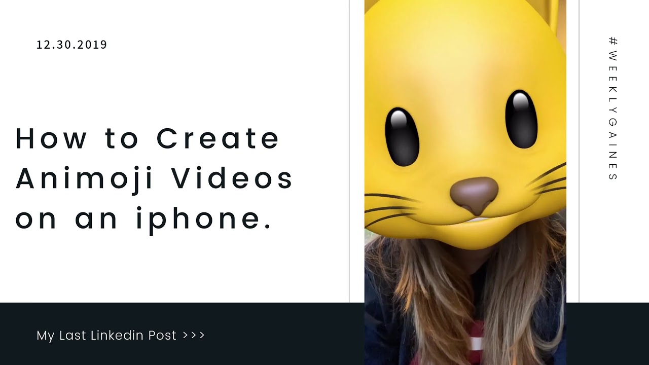 How to Create Animoji Videos on an iphone - YouTube