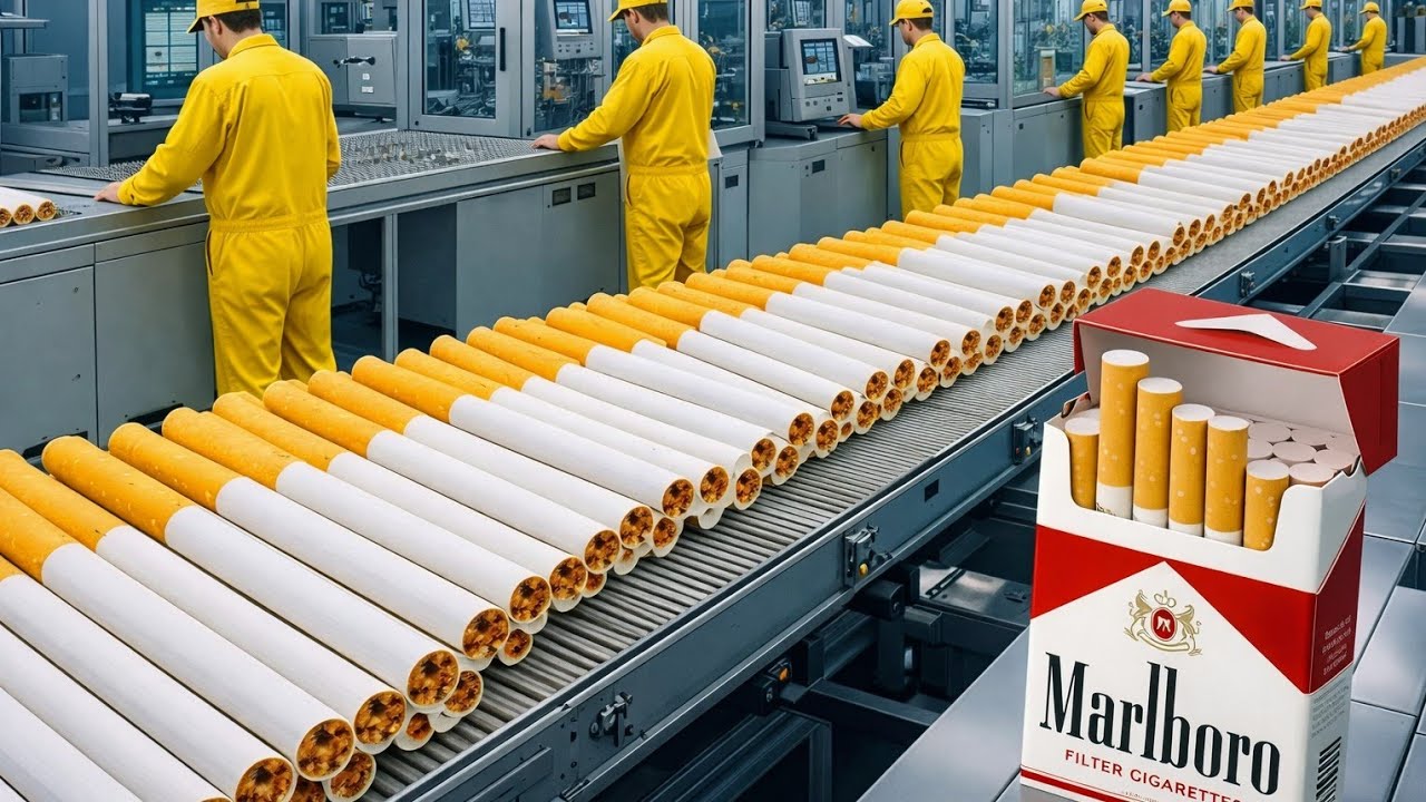 How Cigarette is Made : Inside the Cigarette Factory - YouTube