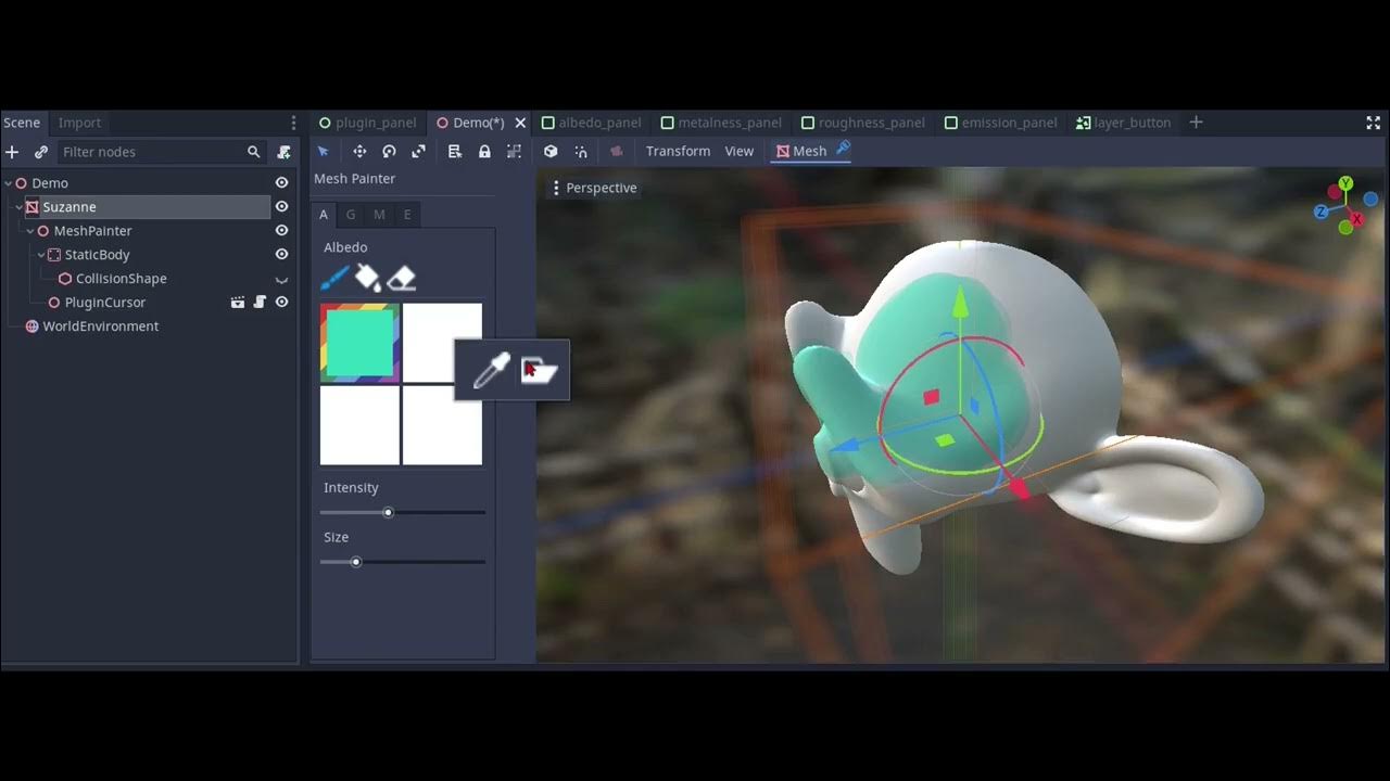 Mesh Painter (Godot plugin) - YouTube