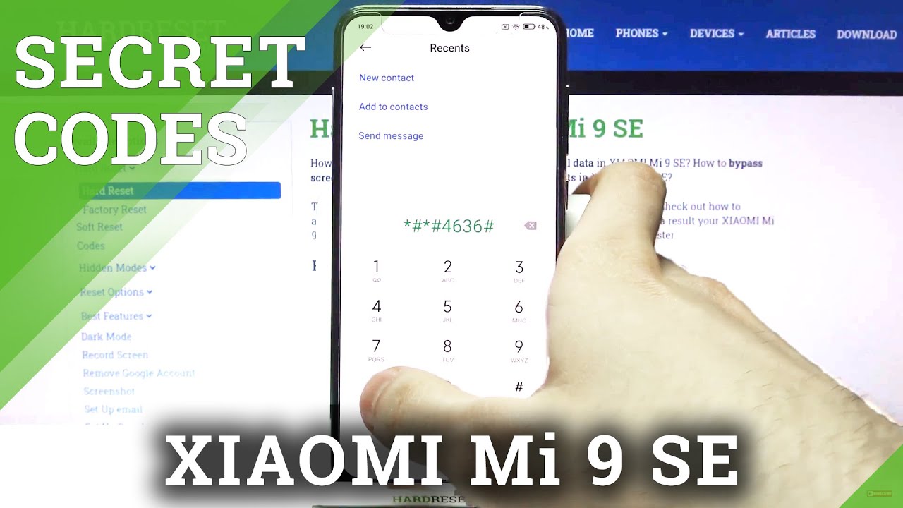 Secret Codes XIAOMI Mi 9 SE – Hidden Options / Hidden Modes - YouTube