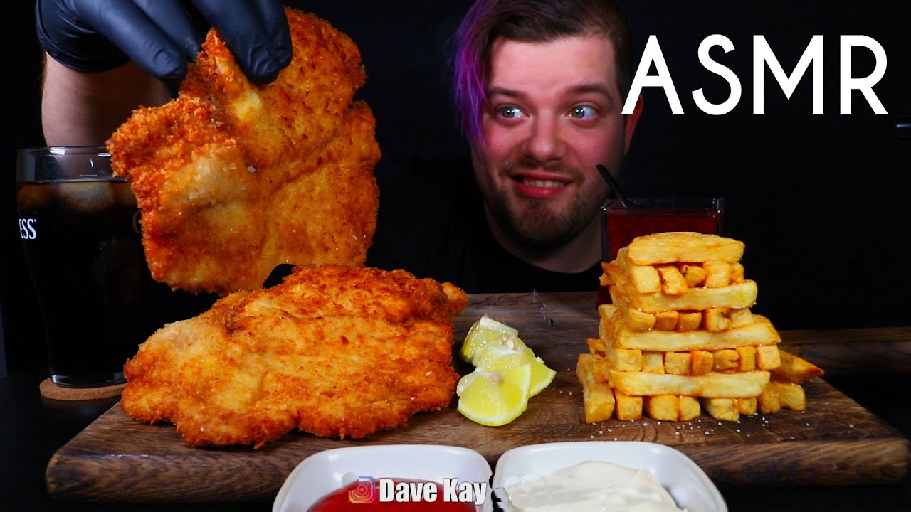 ASMR WIENER SCHNITZEL & FRIES MUKBANG | NO TALKING - YouTube