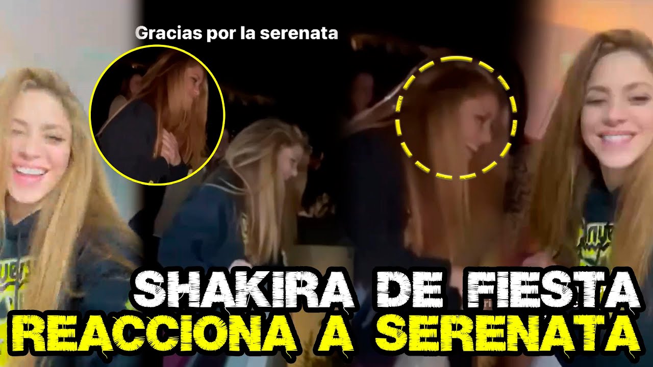 Shakira en shock por serenata sorpresa! Shakira contenta y bailando ...