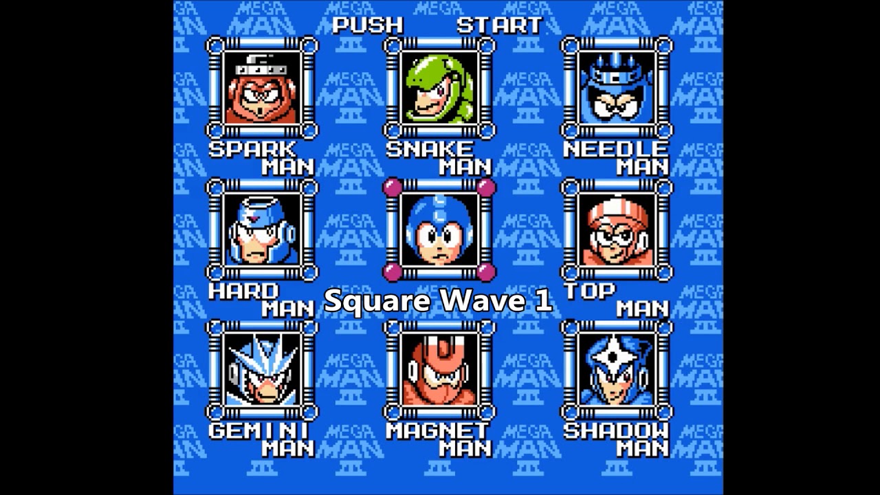 Mega Man 3 stage select audio analysis - YouTube