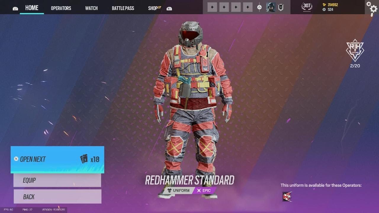 Tom Clancy's Rainbow Six Siege - REDHAMMER PACKS - YouTube