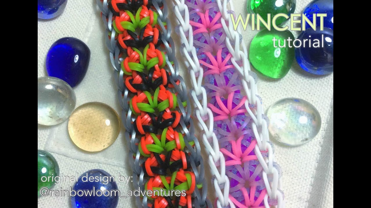 WINCENT Rainbow Loom bracelet tutorial - YouTube