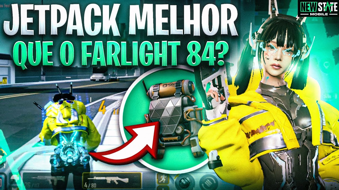 NOVO JETPACK NO NEW STATE MOBILE FICOU MELHOR DO QUE NO FARLIGHT 84 ...