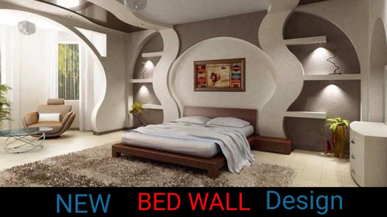 New stylish bed wall design, ideas - YouTube