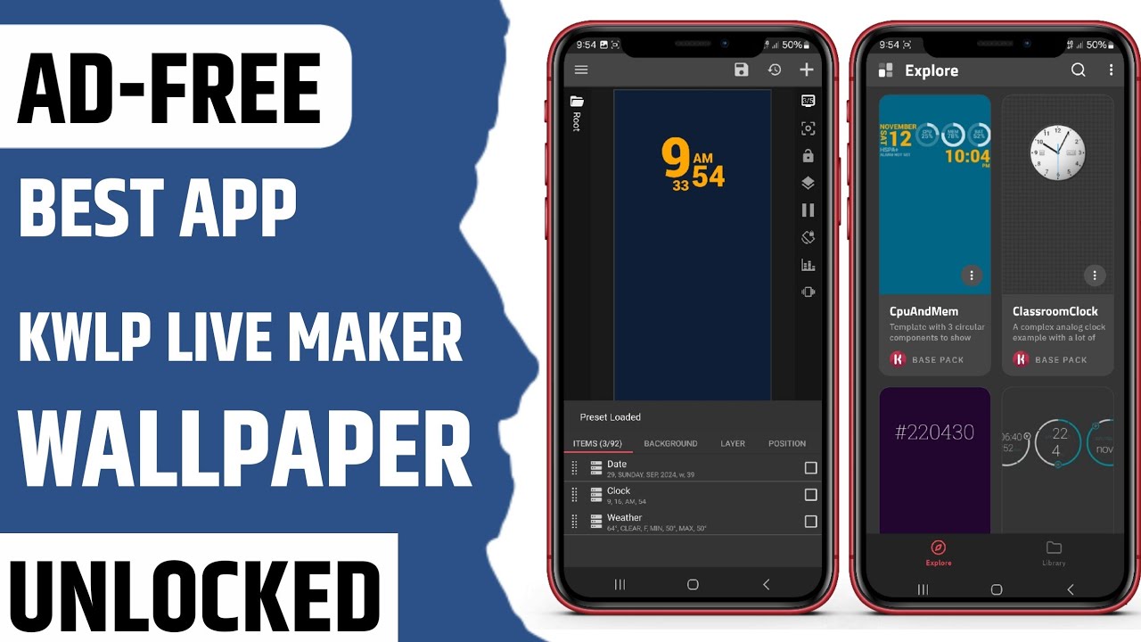 Best Free KLWP Live Wallpaper Maker App for Android - YouTube
