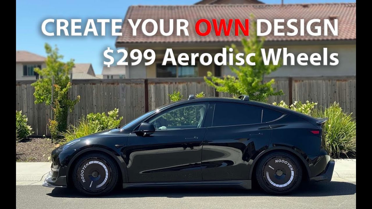 Buy your own CUSTOM Design TEXT Aerodisc | Tesla Model Y 3 | EVBase ...